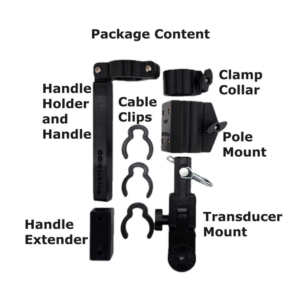 Pole Mount Kit for Wooster Pole and 4-hole AMPS pattern RAM mount, C o ...
