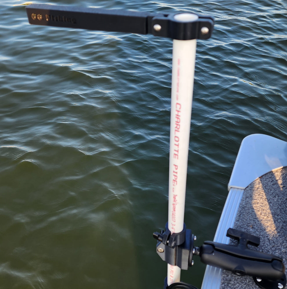 Transducer Pole Mount Kit - For 3/4" PVC and 4-hole AMPS pattern RAM m ...